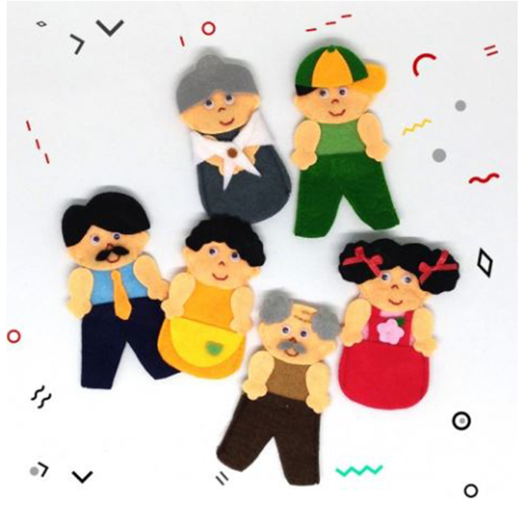 Visual Aid Finger Puppet Family – Precious One